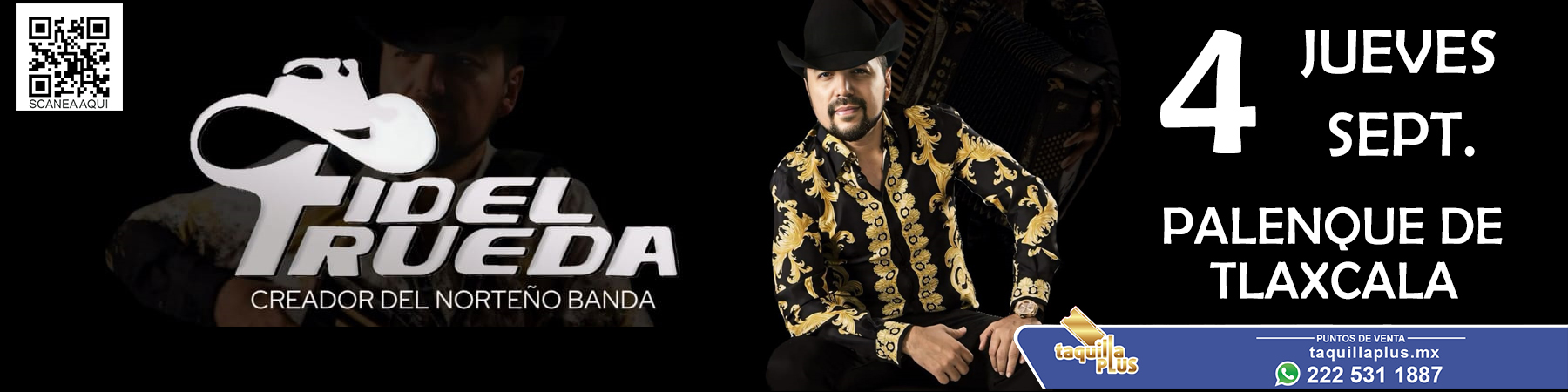 Boletos | Fidel Rueda | Taquilla Plus