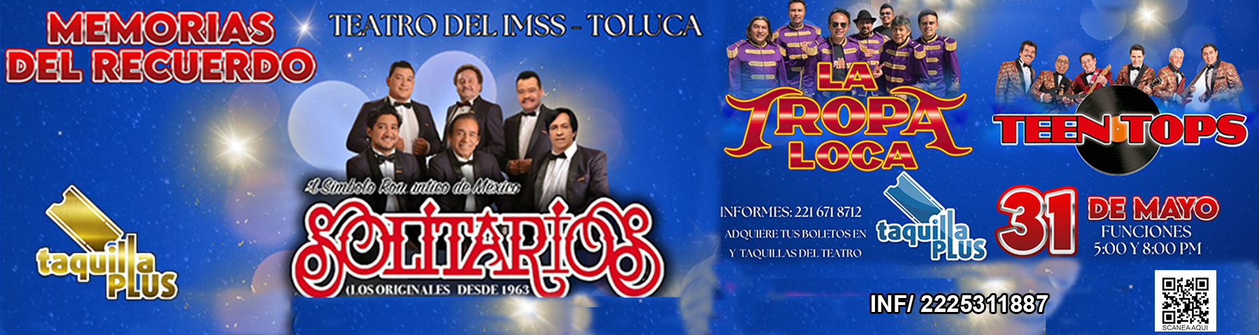 Boletos | Memorias del Recuerdo | Taquilla Plus